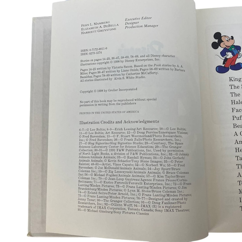 Disney's Year Book 1998 - Etsy