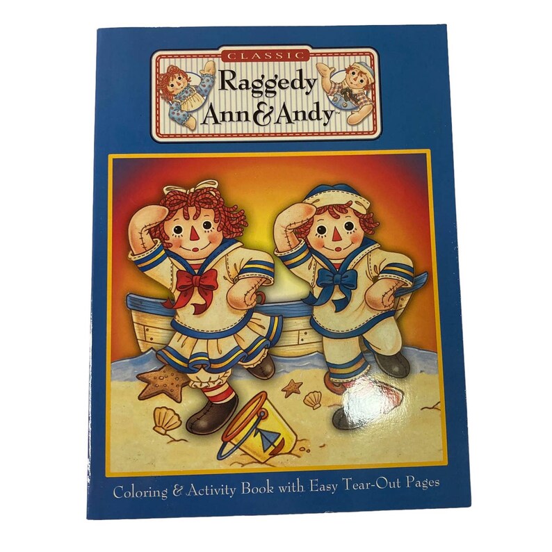 Vintage 2002 Raggedy Ann & Andy Coloring and Activity Book - Etsy