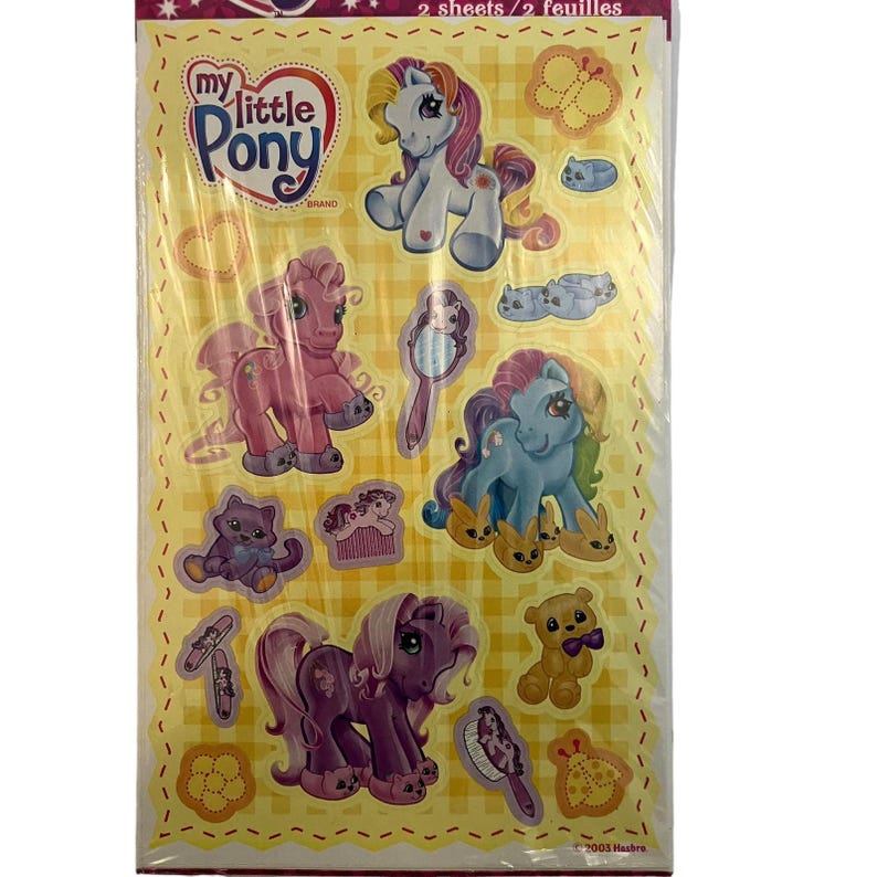 Vintage Sandylion My Little Pony Sticker Sheets Sealed - Etsy