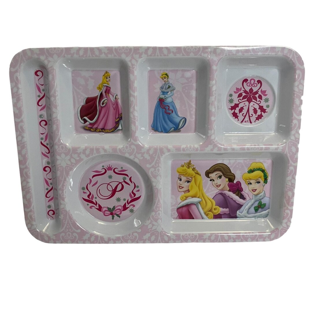 Disney Child's Princess Plastic Divided Serving Tray - Etsy