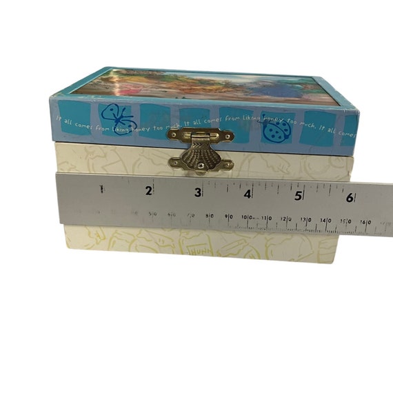 Vintage Disney Winnie the Pooh Lenticular Jewelry Box - Gem