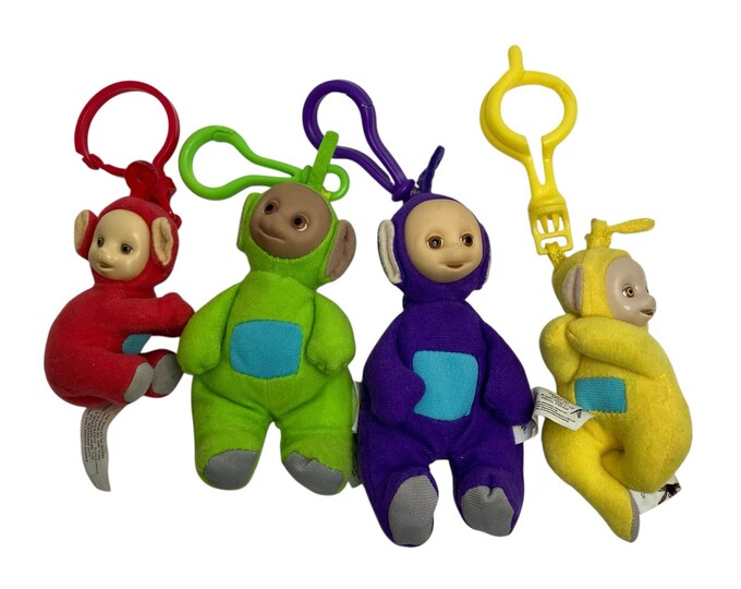 Vintage 2000 Teletubbies Burger King Plush Keychain - Etsy