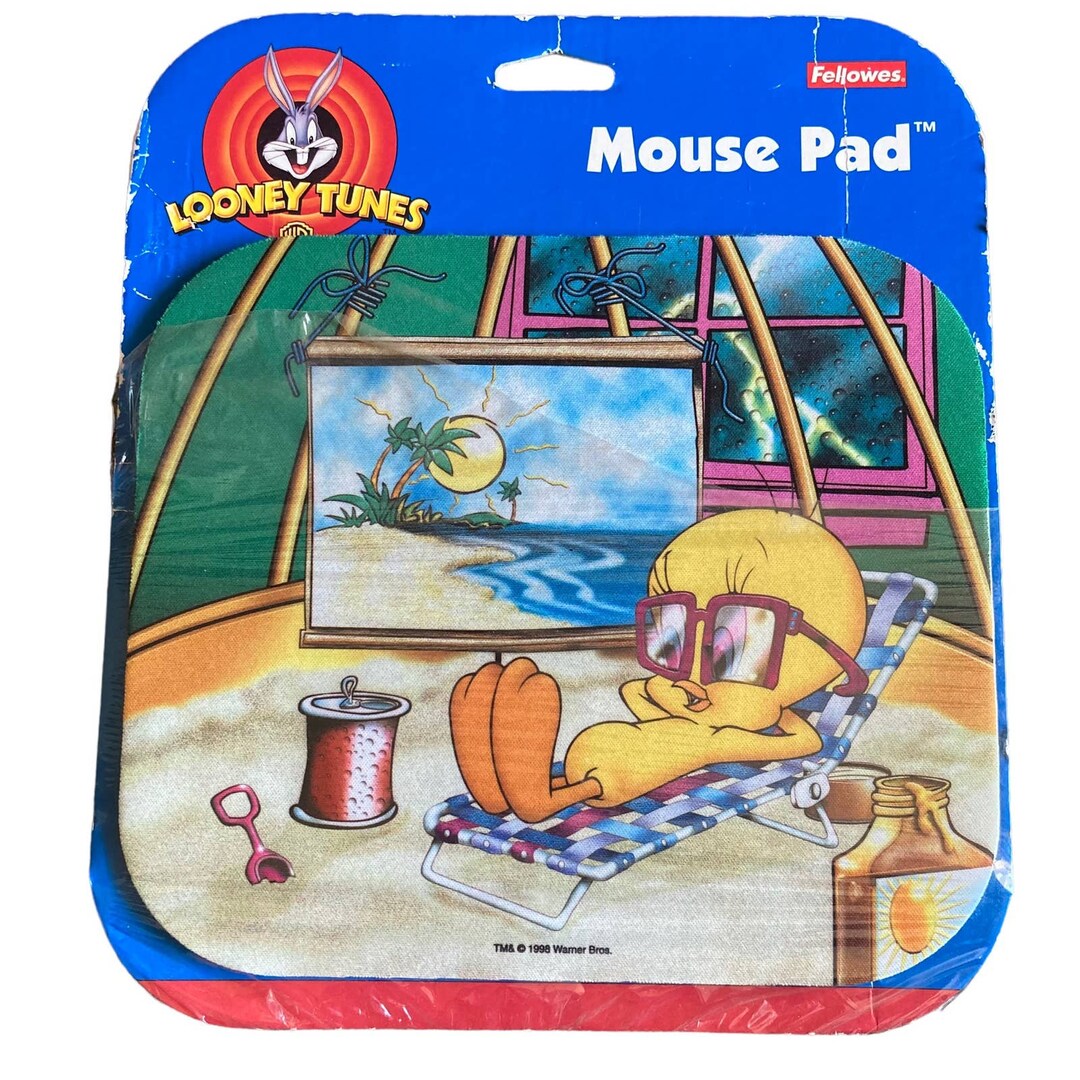 Vintage 1999 Looney Tunes Tweety Bird Mouse Pad - Etsy