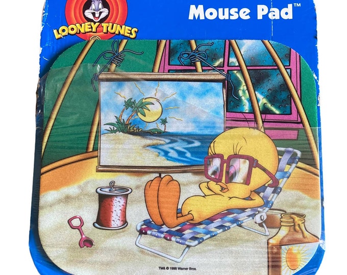 Vintage 1999 Looney Tunes Tweety Bird Mouse Pad - Etsy
