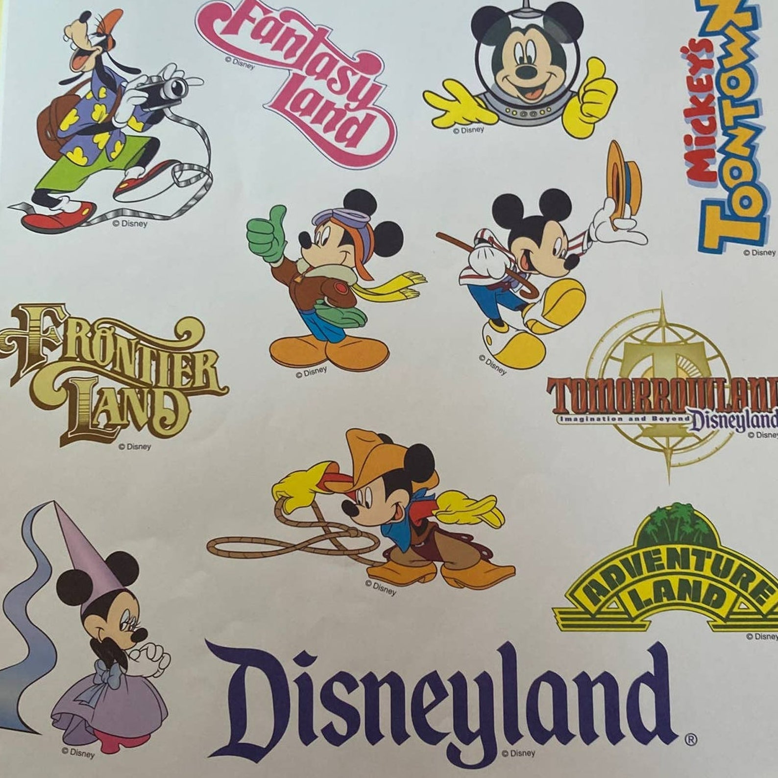 Disney's Magic Kingdom Scrapbooking Memory Page Sheets - Etsy