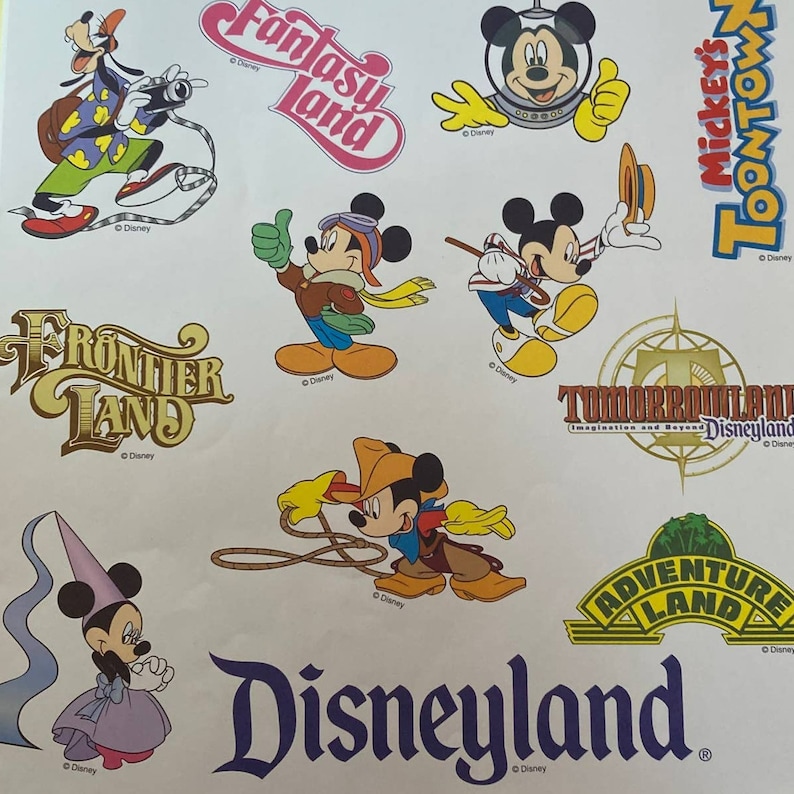Disney's Magic Kingdom Scrapbooking Memory Page Sheets - Etsy