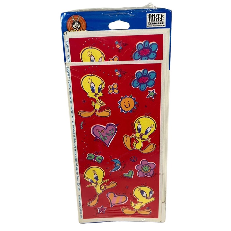 Vintage 2001 Looney Tunes Tweety Bird Sealed Sticker Pack - Etsy