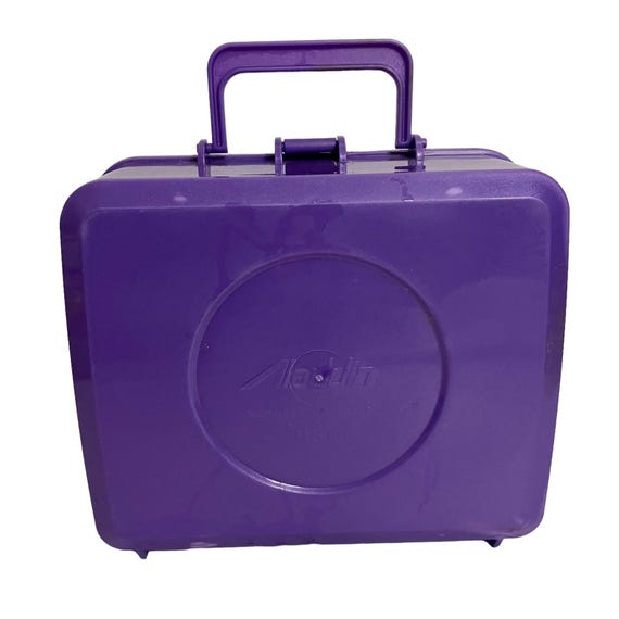 Vintage 1990's Disney Hercules Purple Plastic Lunch B… - Gem