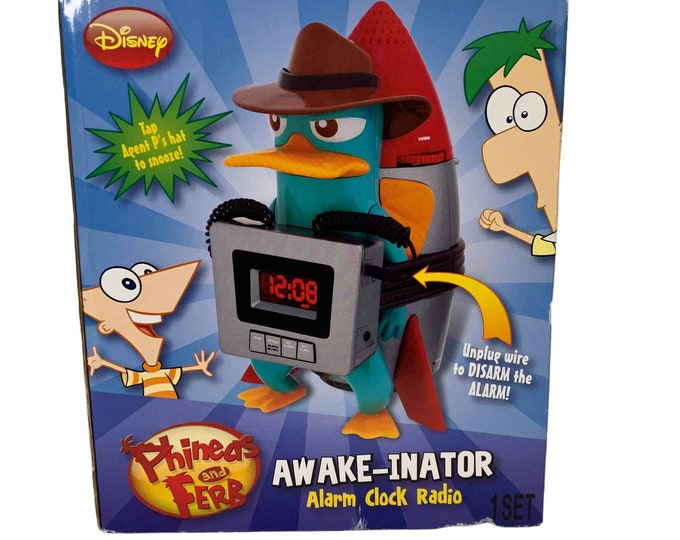 Disney Y2K Phineas and Ferb Awake-inator Alarm Clock Radio - Etsy