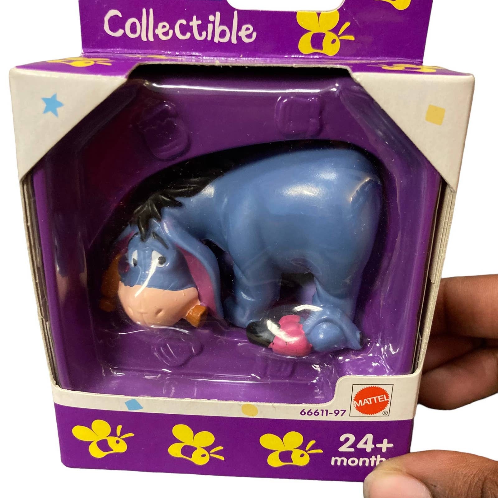 Vintage 2000's Disney Mattle Eeyore Mini Collectible 3 Figurine Sealed ...