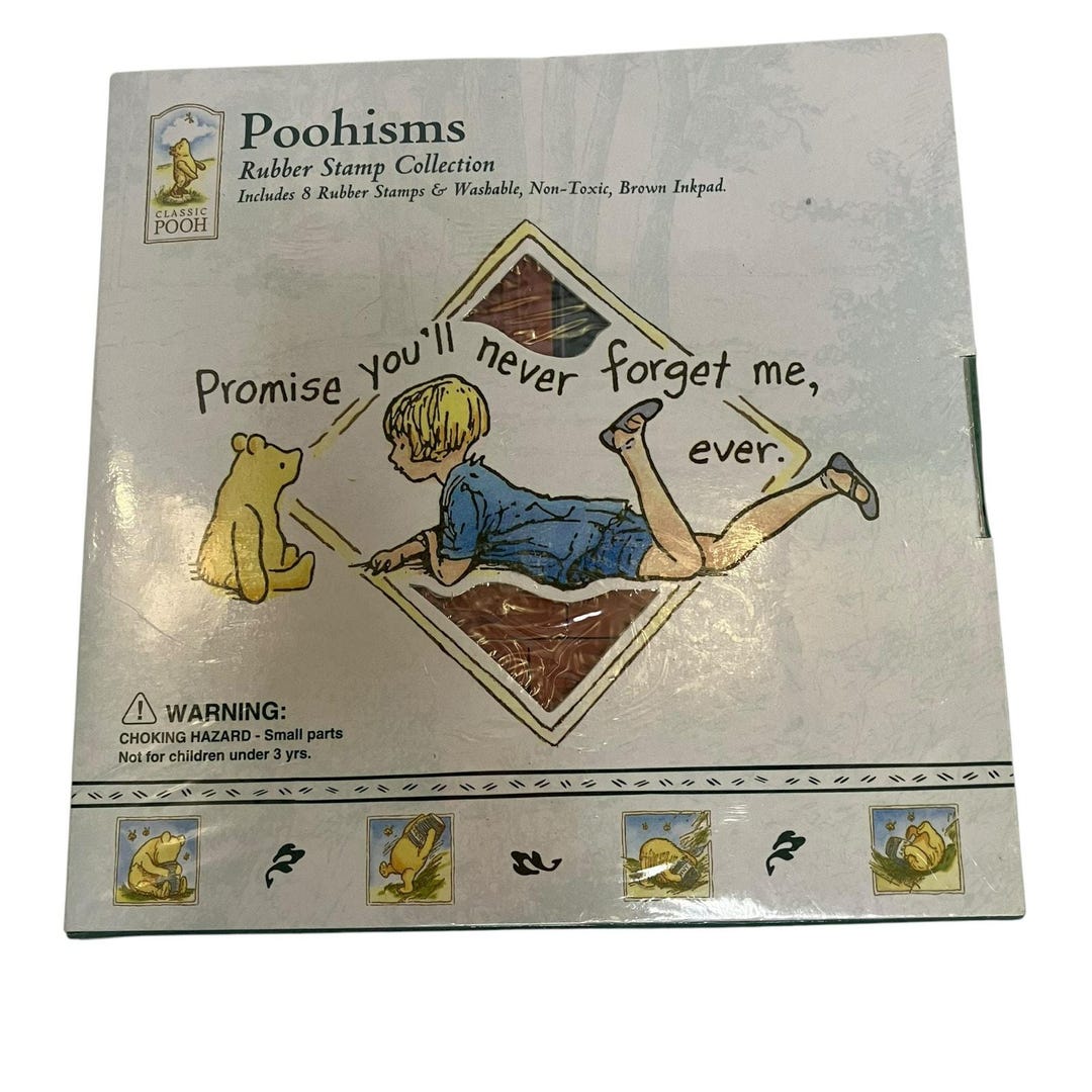 Vintage Disney Classic Pooh Poohisms Rubber Stamp Collection Sealed - Etsy