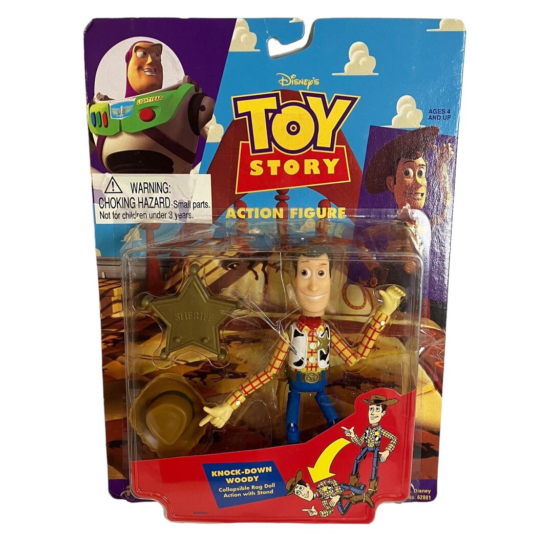 Vintage 1995 Disney Toy Story Knock Down Woody Toy - Etsy