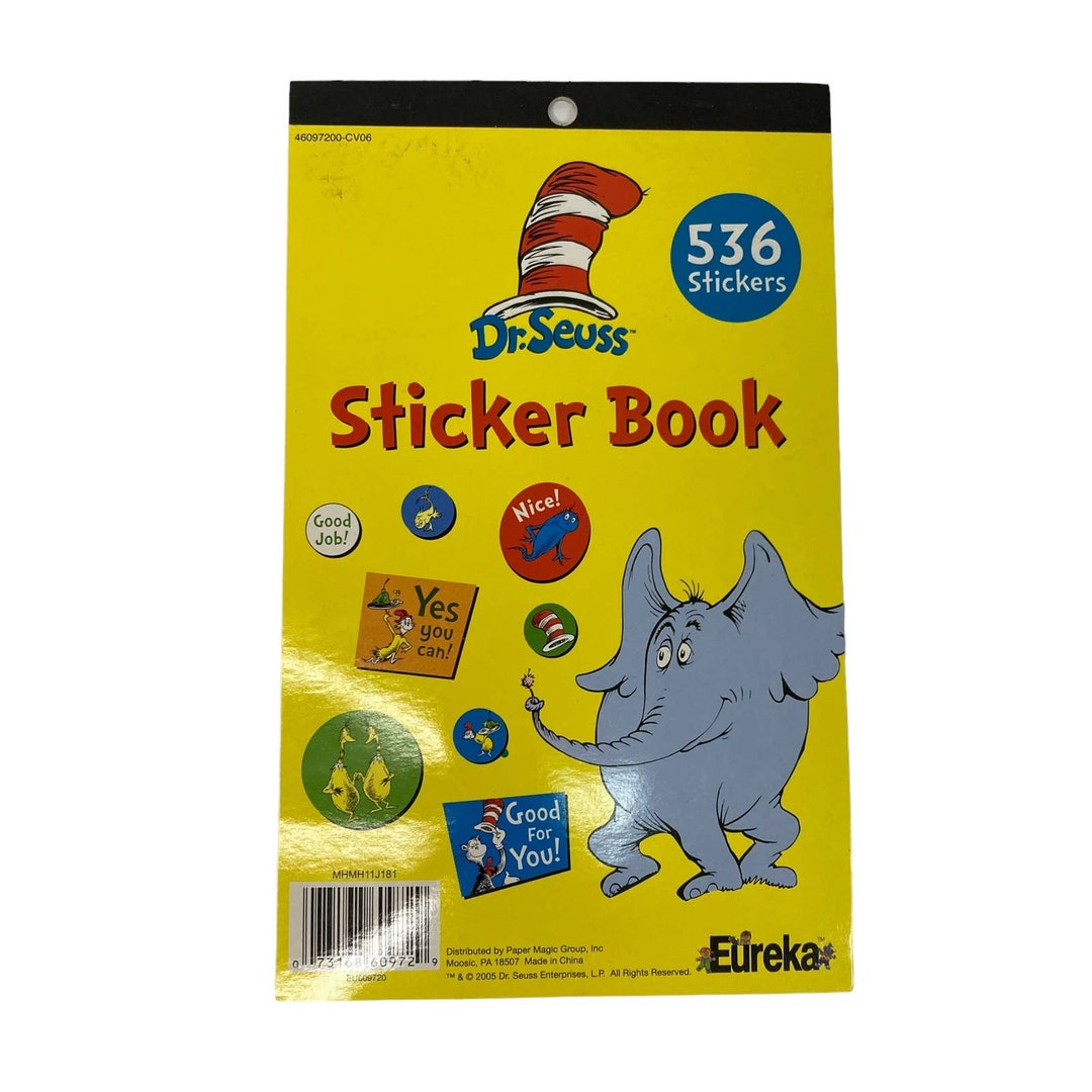 Eureka Y2K Dr. Seuss 536 Sticker Book - Etsy