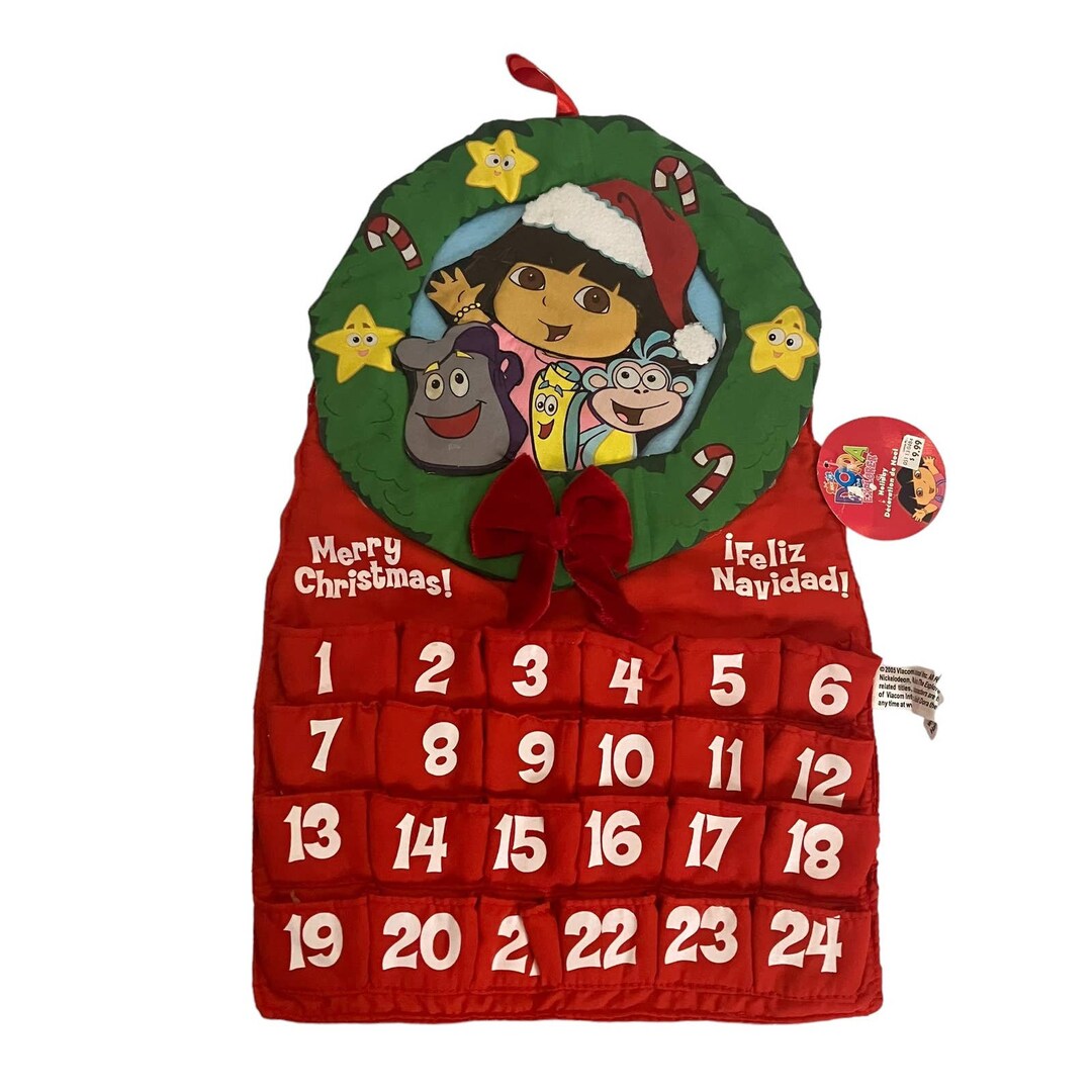 Vintage 2005 Nick Jr. Dora the Explorer Children's Christmas Advent ...