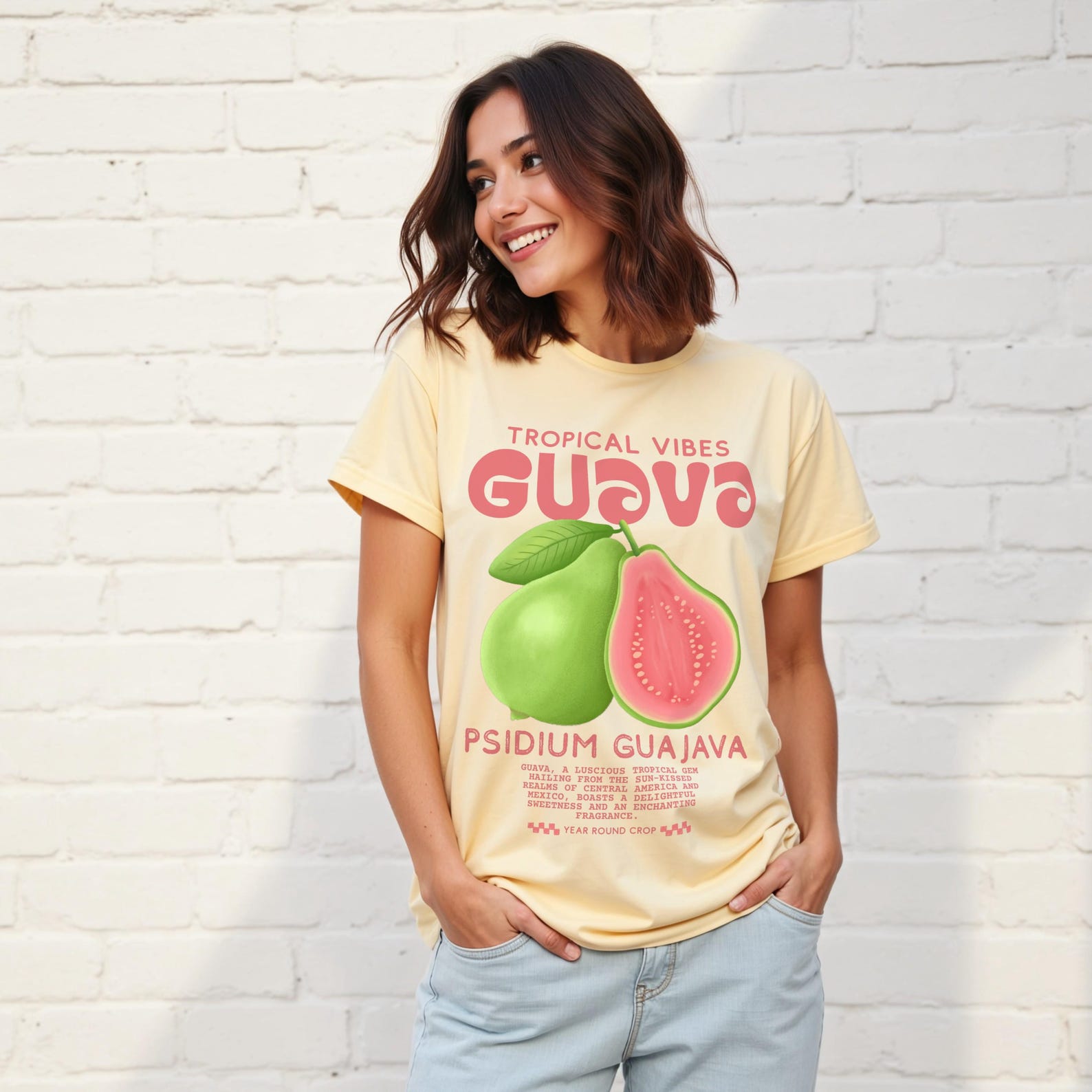 Guava Shirt: Retro Comfort Colors Tropical Graphic Tee - Etsy