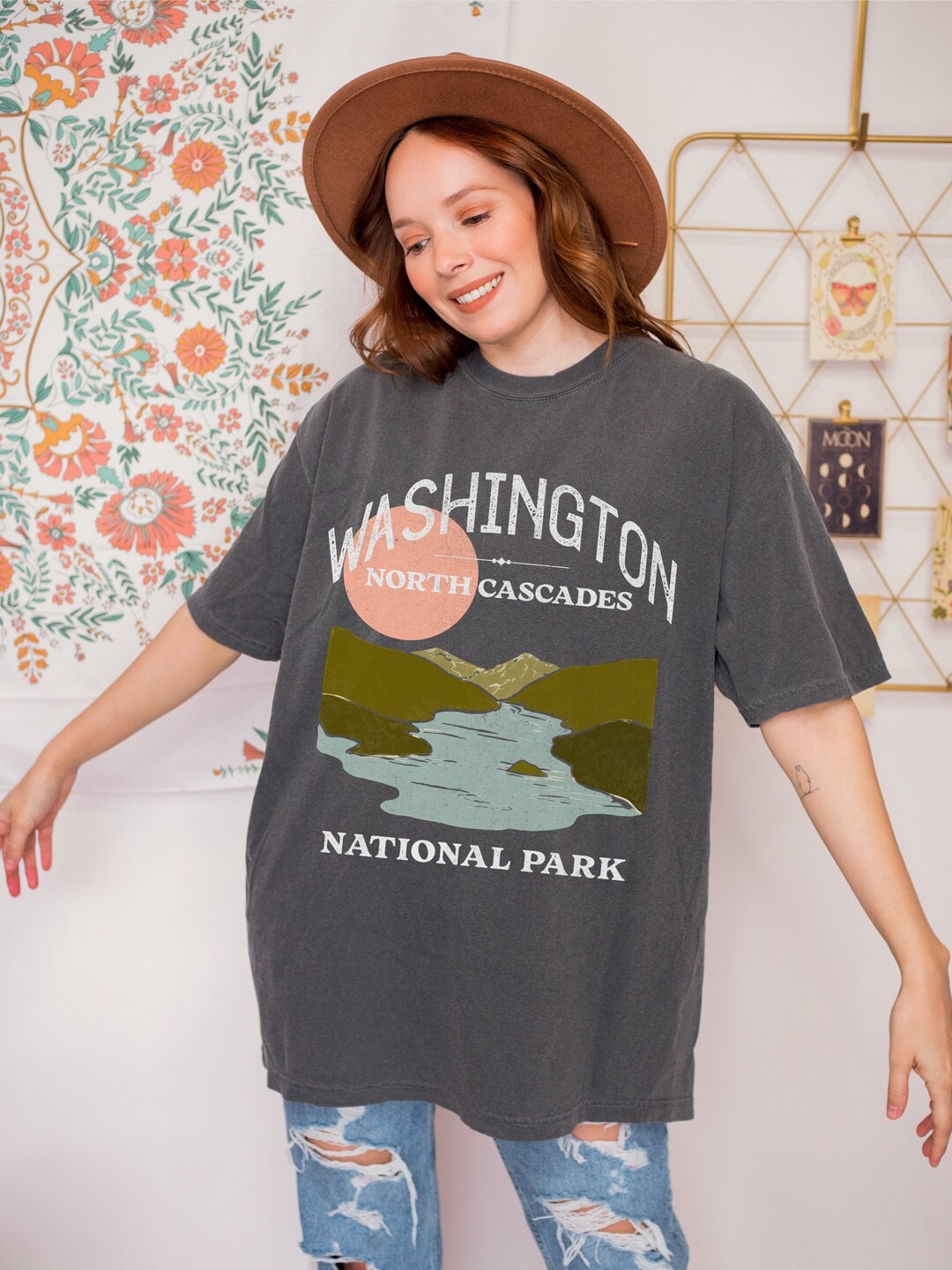 North Cascades National Park Shirt: Comfort Colors Graphic Tee - Etsy