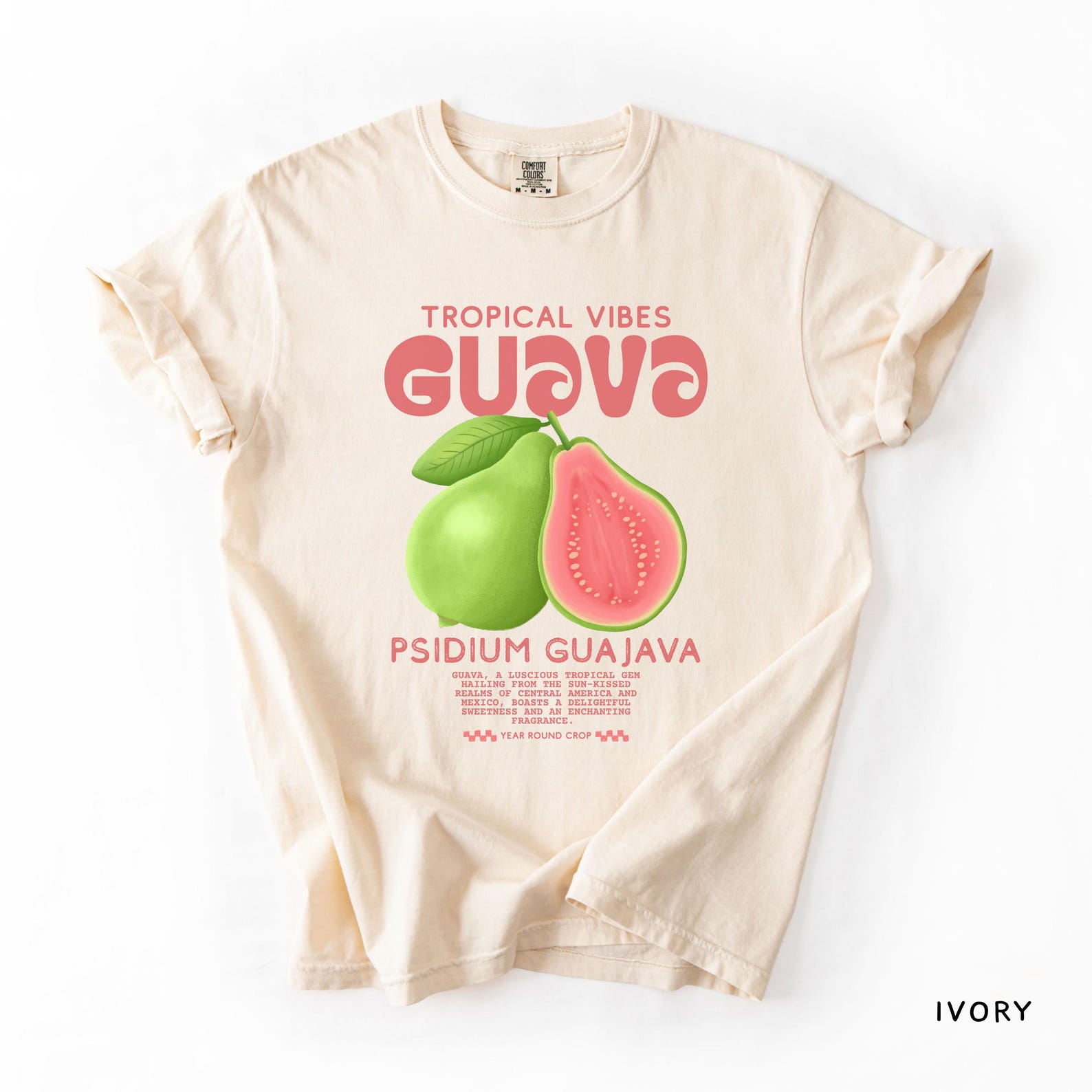 Guava Shirt: Retro Comfort Colors Tropical Graphic Tee - Etsy