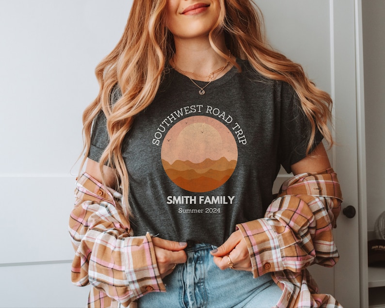 Custom Vacation Shirts, Matching Family Road Trip Shirts, Southwest ...