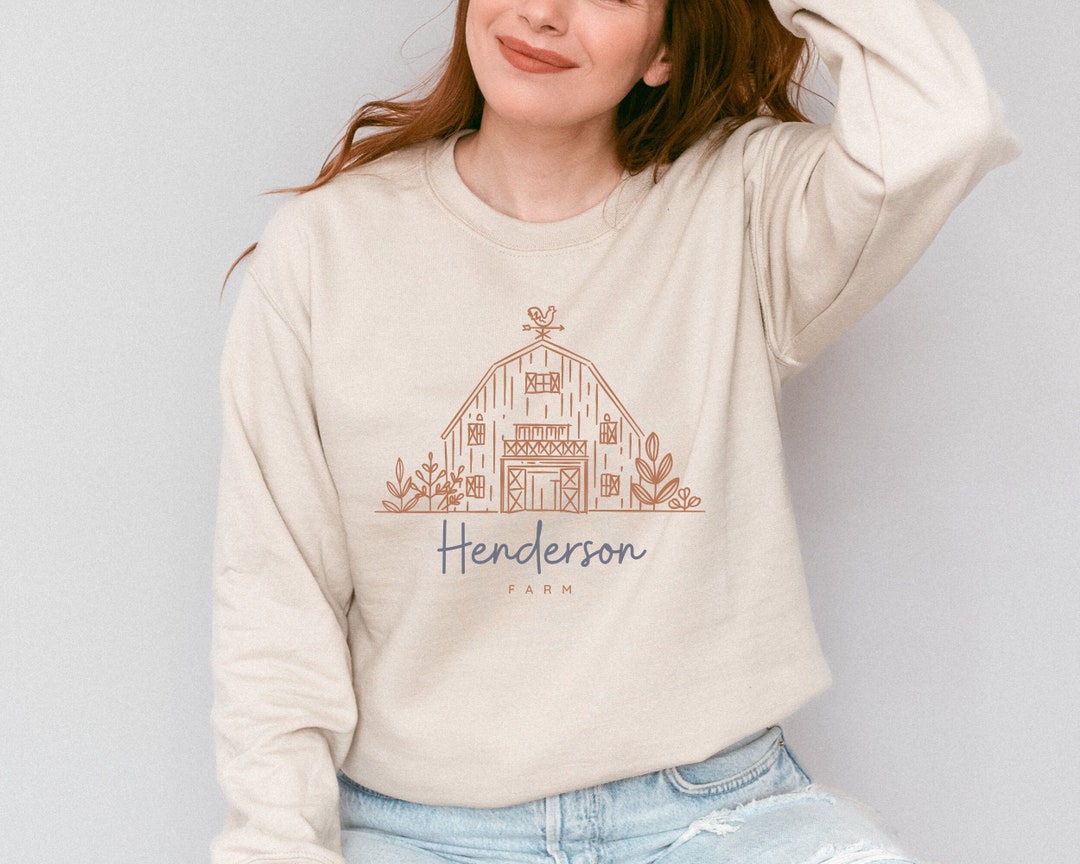 Custom Farm Sweatshirt, Personalized Farm Sweatshirt, Farming ...
