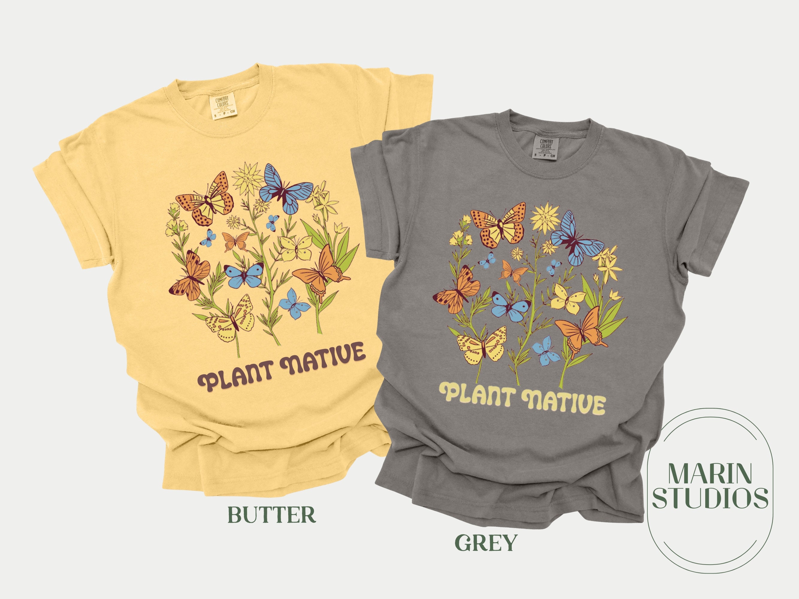 Plant Native Gardener Shirt T For Gardener Native Etsy