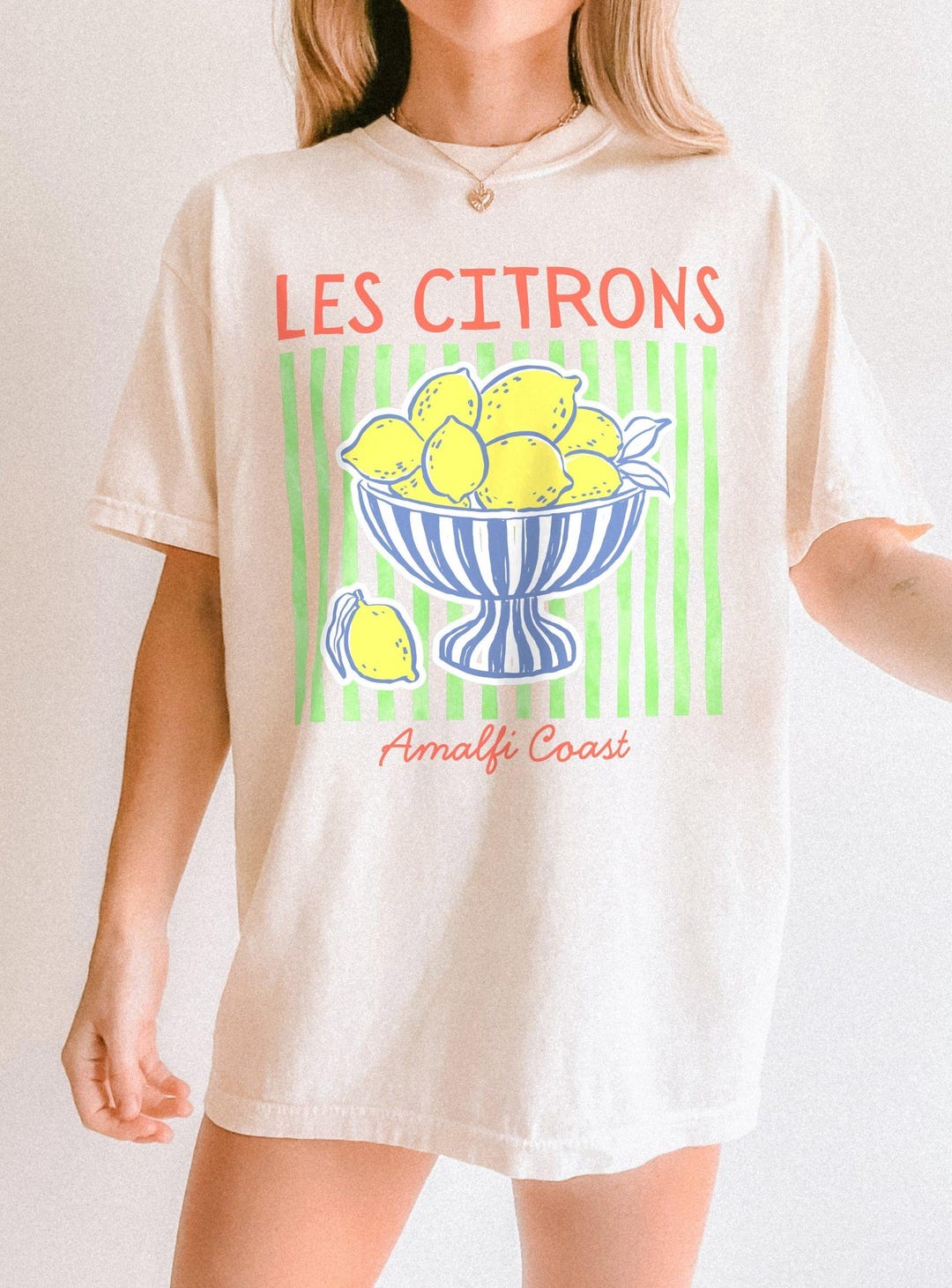 Lemon Graphic Tee: La Dolce Vita Italian Summer Shirt - Etsy