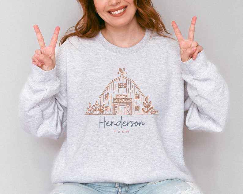Custom Farm Sweatshirt, Personalized Farm Sweatshirt, Farming ...