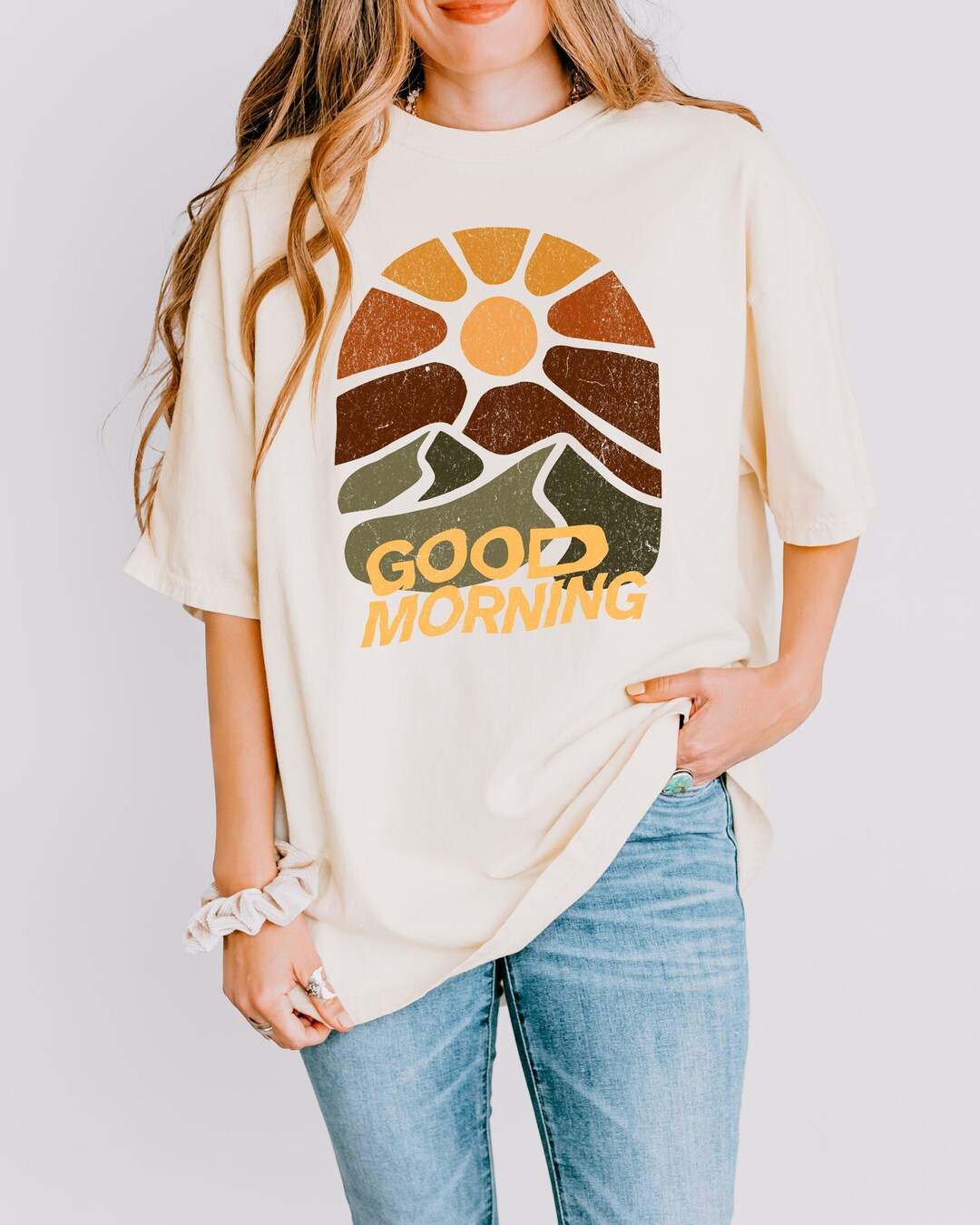 Good Morning Sunshine T-shirt, Adventure Shirt, Camping Shirt, Retro ...