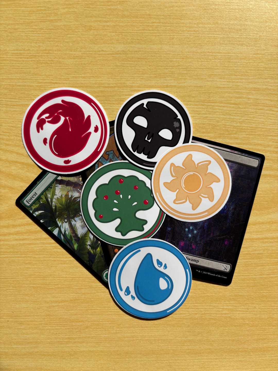 MTG Mana/lands Stickers | MTG Labelling Stickers - Etsy
