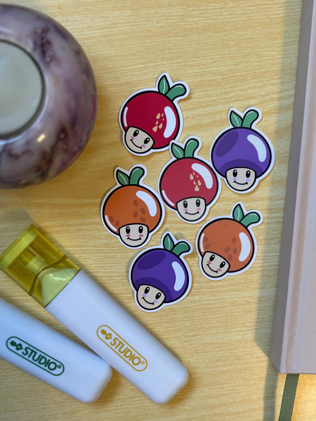 Cute Toad Stickers - Super Mario Sticker | Fruit Toad Themed - Etsy