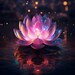 Neon Lotus Flower - Etsy