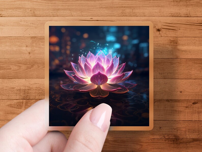 Neon Lotus Flower - Etsy