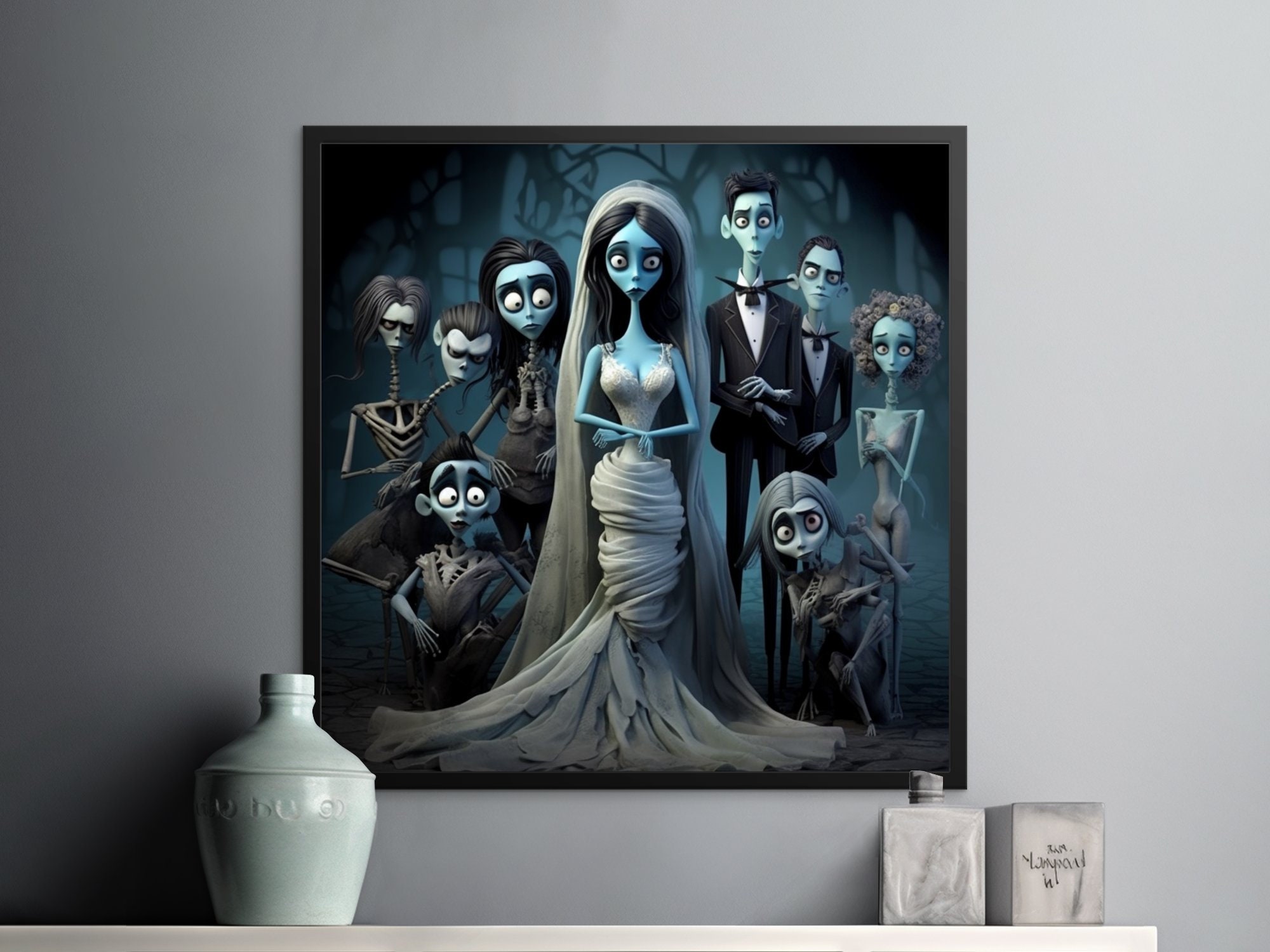 Tim Burton Corpse Bridge Digital Art - Etsy