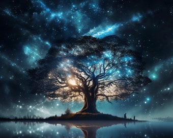 Tree of Life Digital Art Wall Art - Etsy