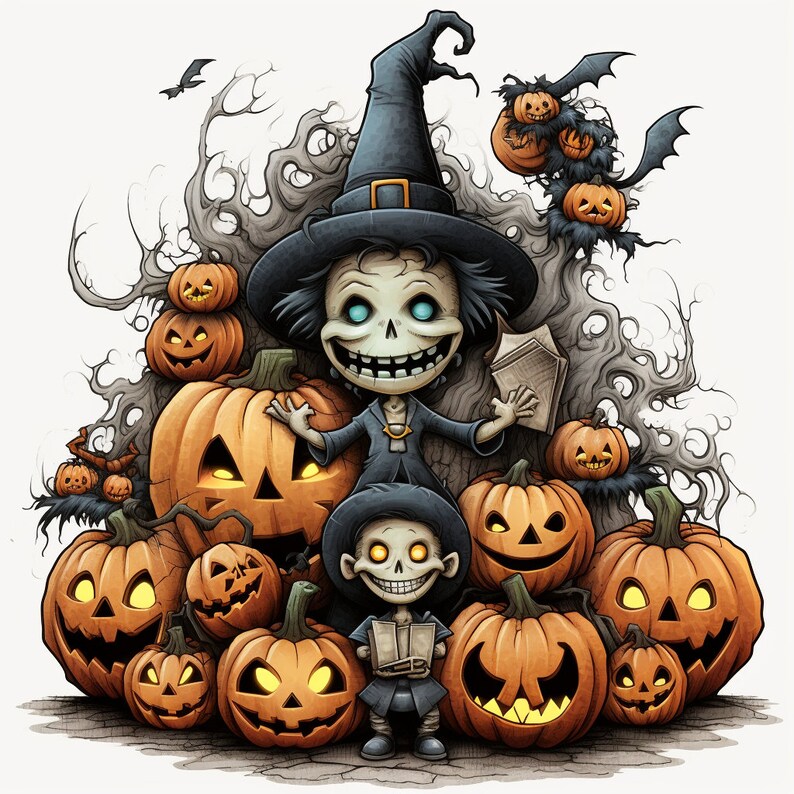 Halloween Horror Pumpkin Monster - Etsy