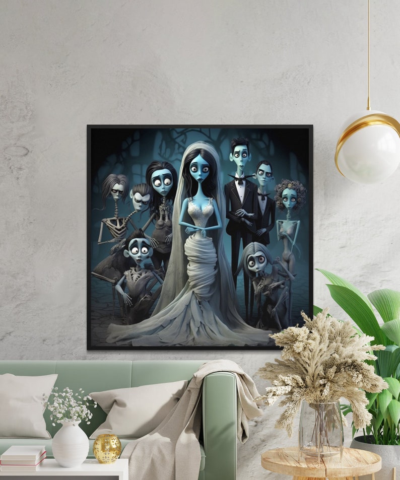 Tim Burton Corpse Bridge Digital Art - Etsy