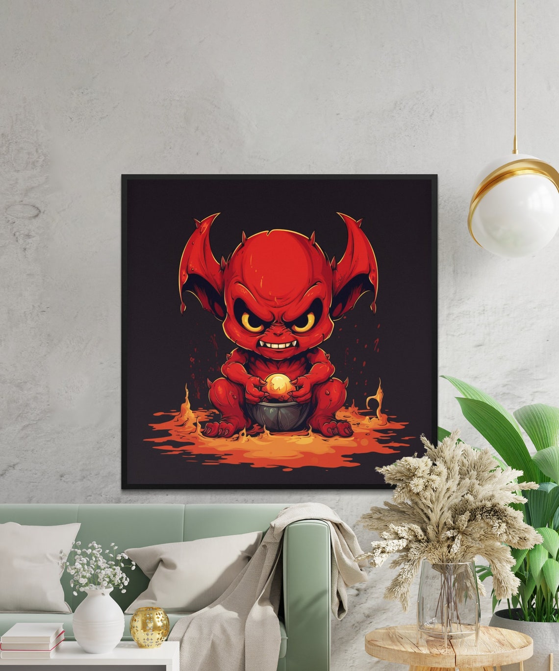 Cartoon Devil Digital Art - Etsy