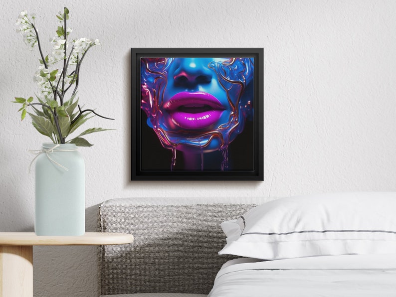 Neon Melting Face - Etsy