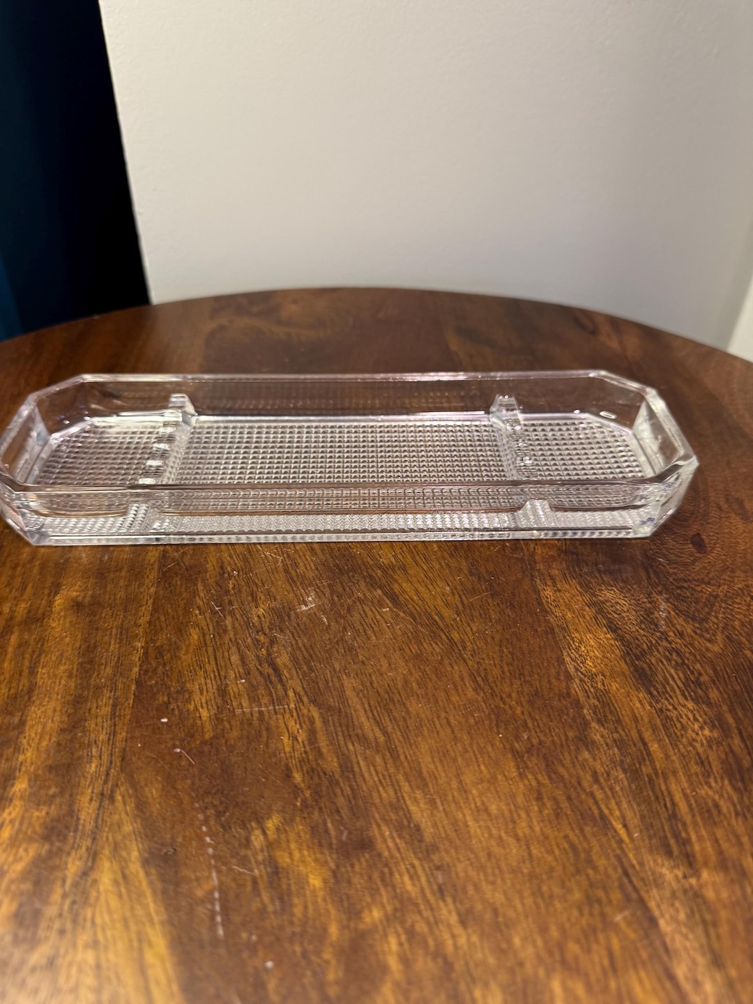 Antique Pressed Glass Desk Tray for Fountain Pens and Pencils Pen Rest ...