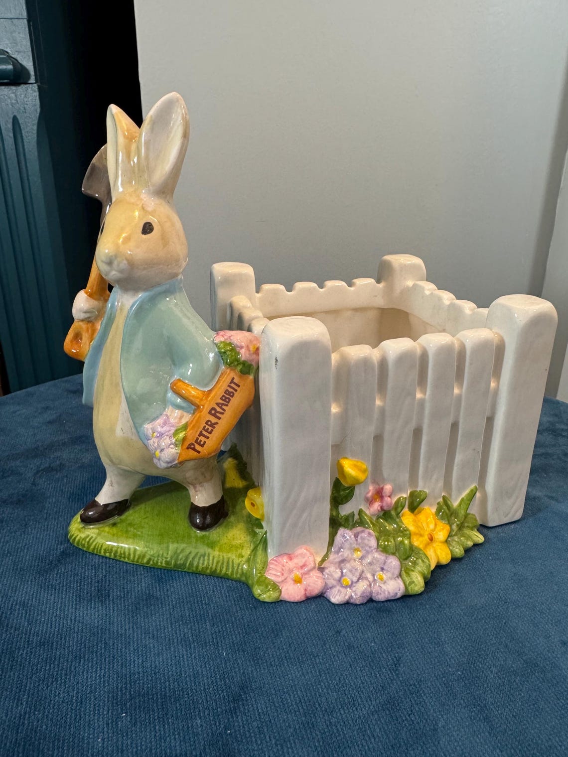 2001 Teleflora Beatrix Potter Peter Rabbit Ceramic Planter. Springtime ...