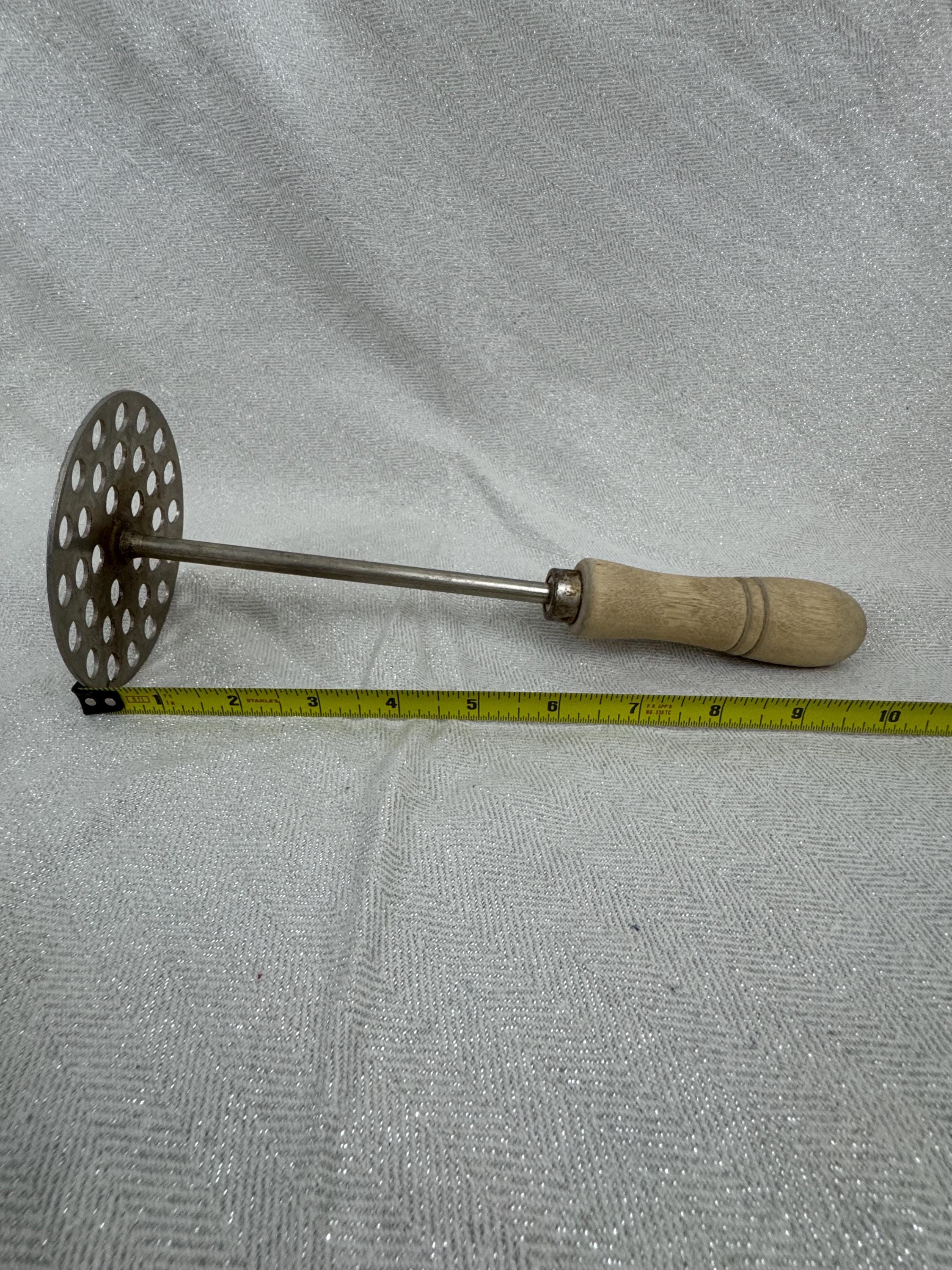 Primitive Farmhouse Wood Handled Steel Potato Masher - Etsy