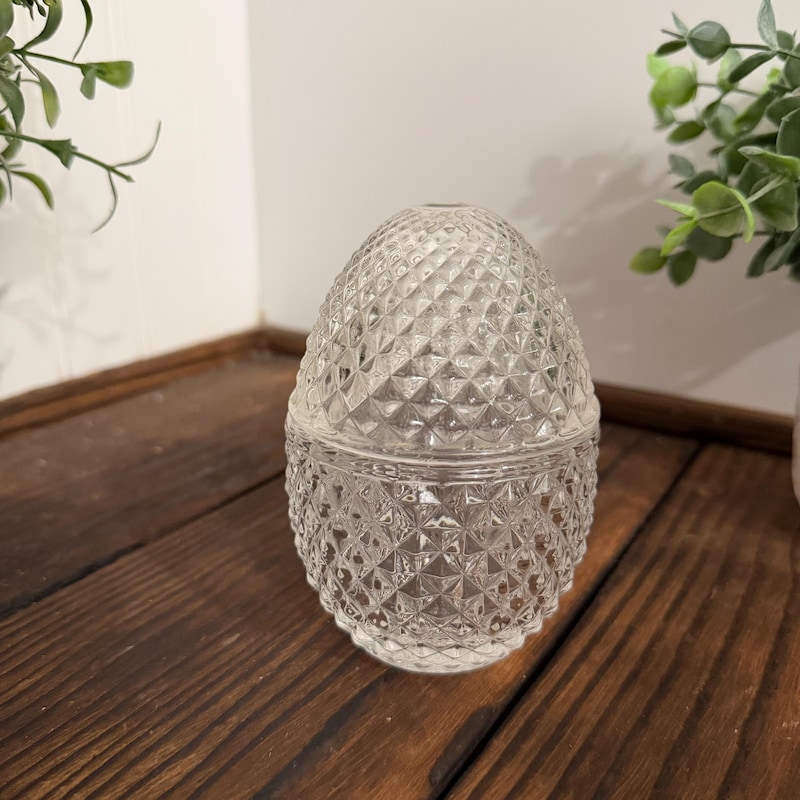 Glass Clear Diamond Dish - Etsy