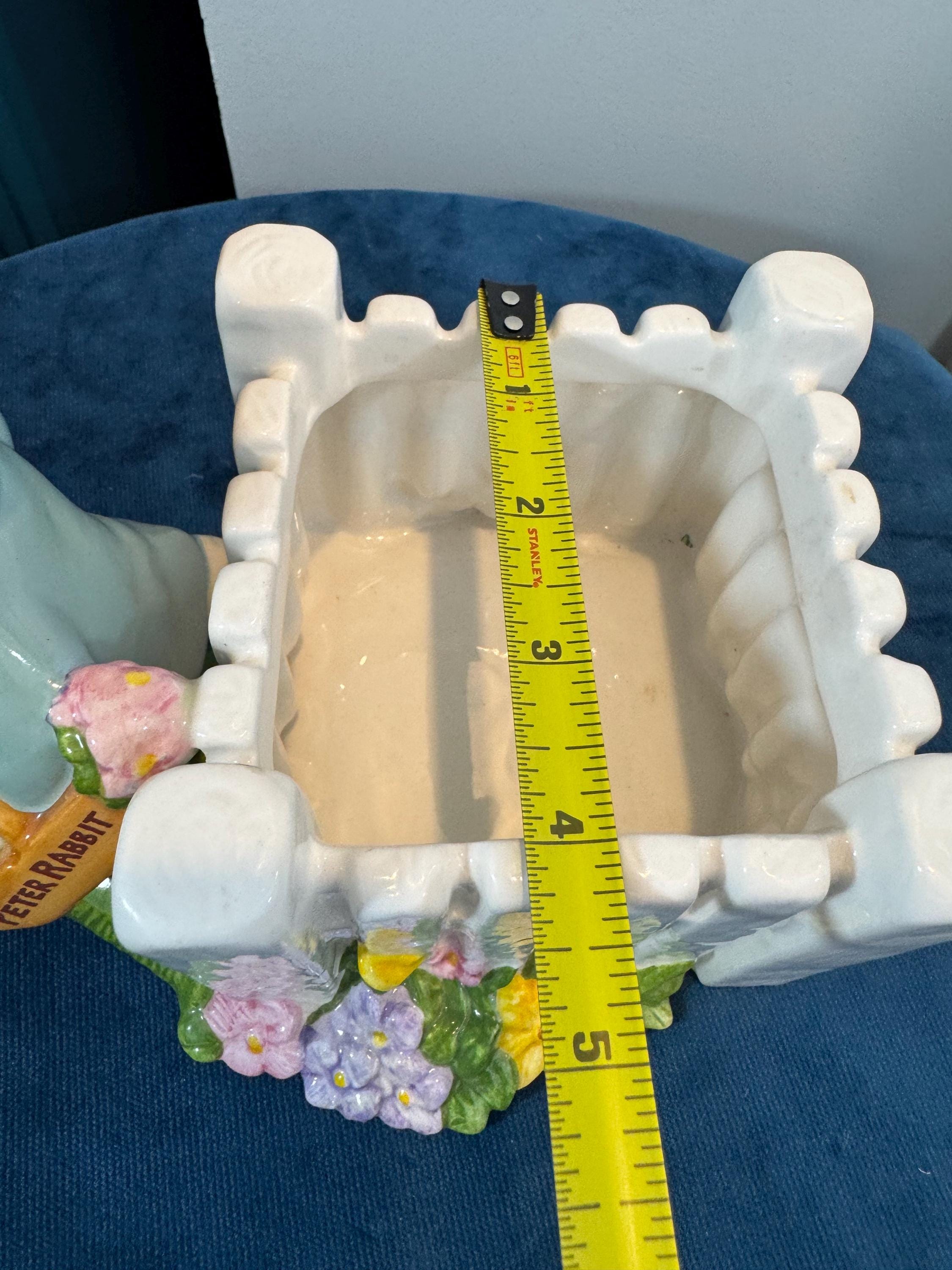 2001 Teleflora Beatrix Potter Peter Rabbit Ceramic Planter. Springtime ...