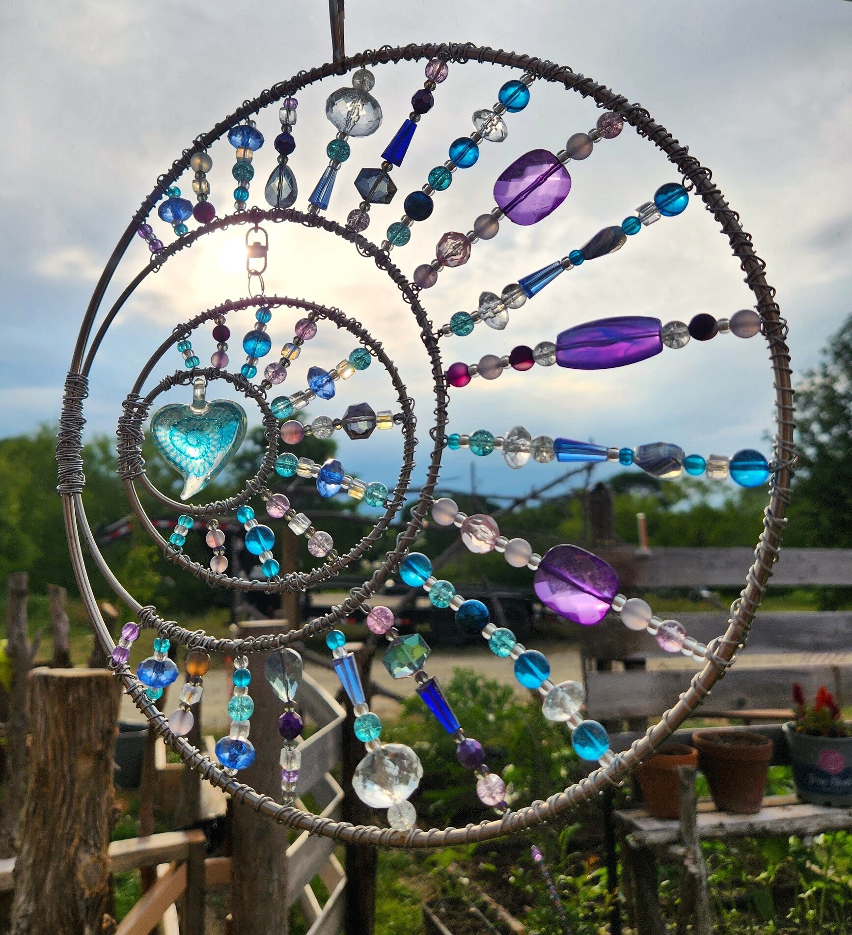 Large Heart Suncatcher - Etsy