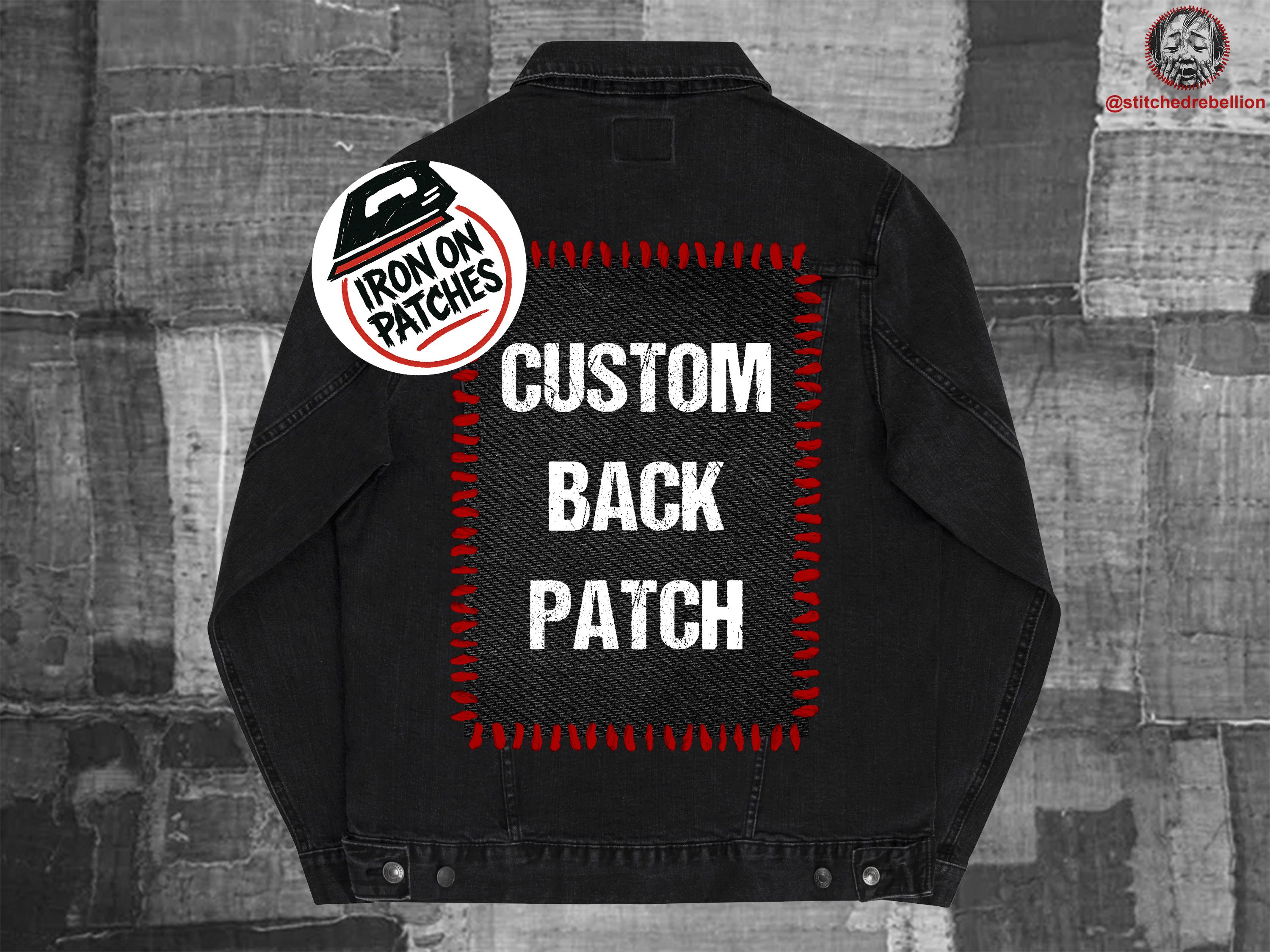CUSTOM Iron on BACK PATCH | I Will Turn Your Image Into a Back Patch ...