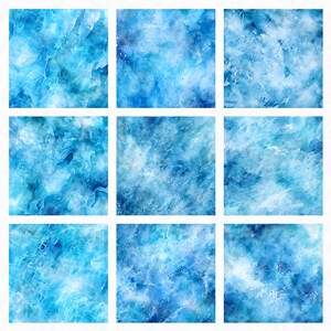 Watercolor Frozen Digital Paper - Digital Background, Winter Digital ...