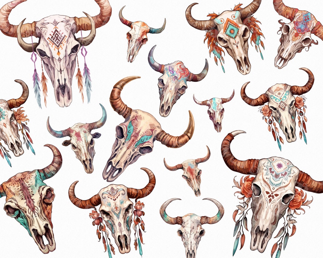 24 Cow Skull Png. Bull Skull Clipart. Western Png Images. Instant ...