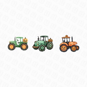 30 Halloween Tractor Png - Spooky Tractor Clipart, Pumpkin Tractor ...