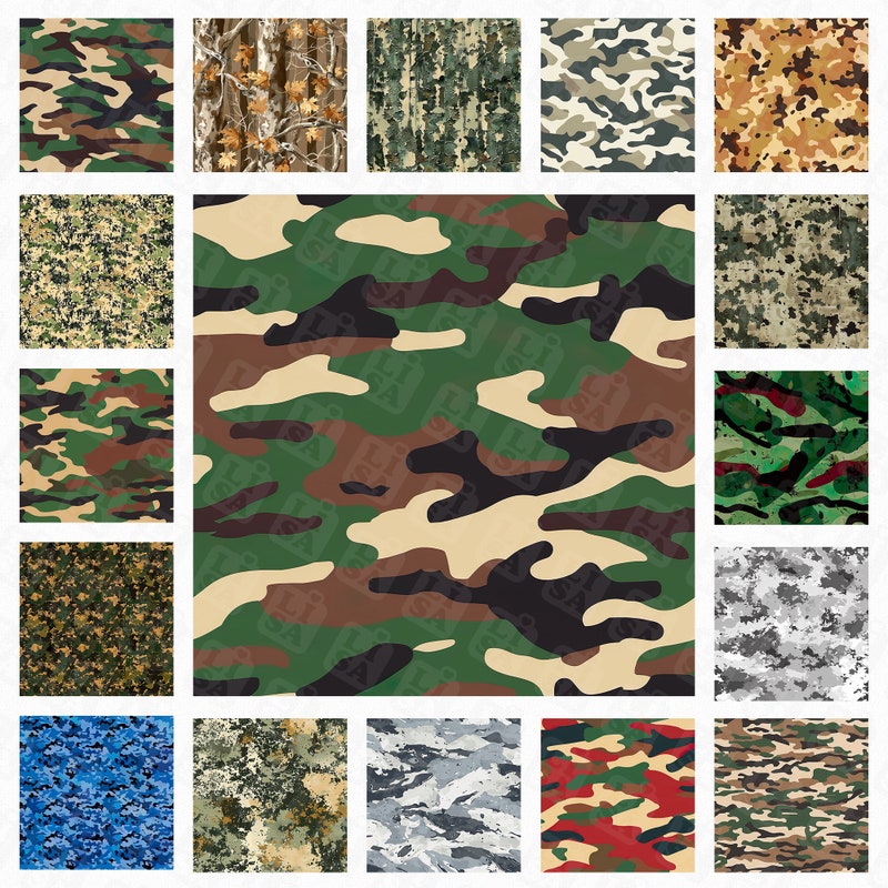Realistic Camo Paper - Etsy