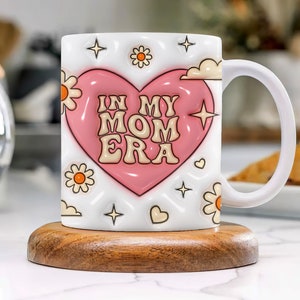 3D Mom Mug Wrap Bundle Custom Photo Inflated Mom Puffy Mug PNG, 3D ...