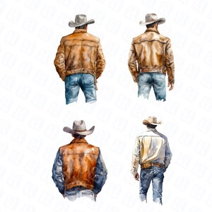 Watercolor Western Cowboy and Cowgirl Png - Wild West, Cowboy, Cowgirl ...